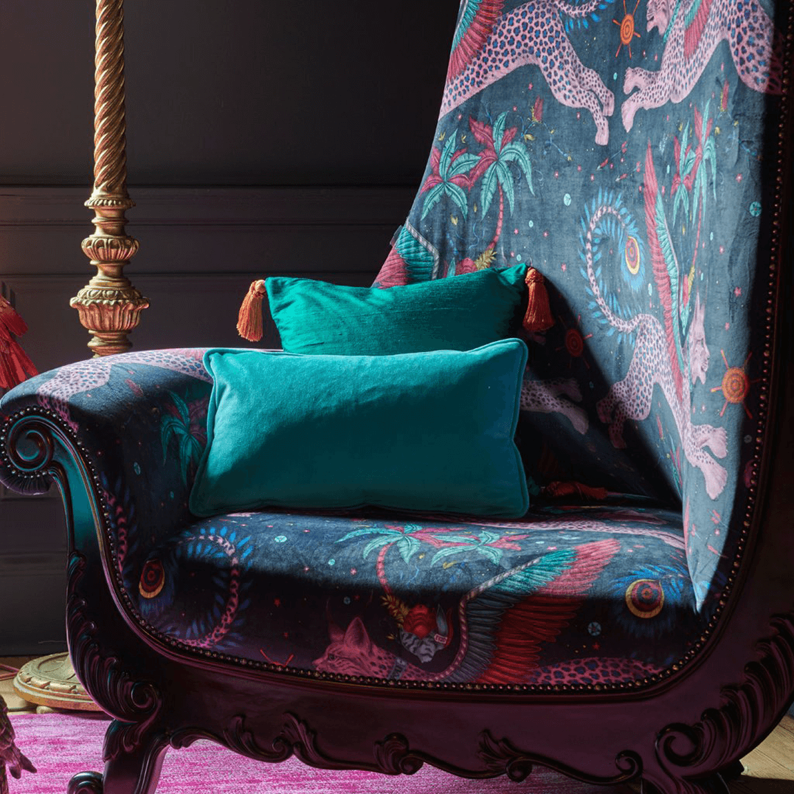 Emma J Shipley Lynx Velvet Fabric