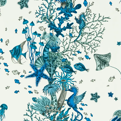 Emma J Shipley Seaforest Wallpaper - Blue