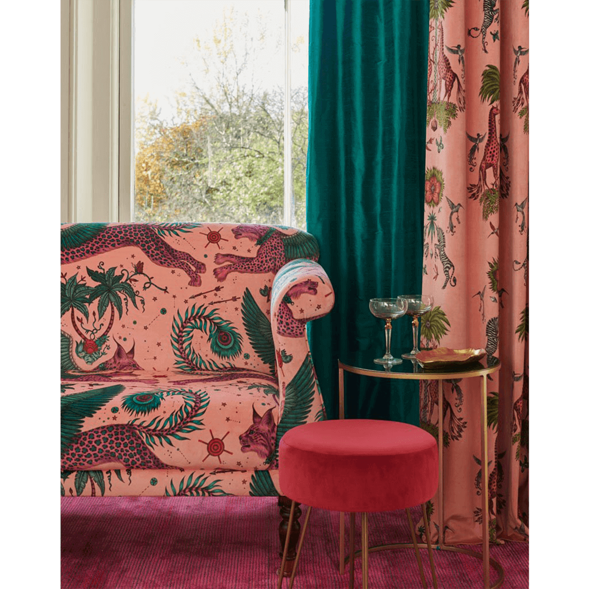 Emma J Shipley Lynx Velvet Fabric
