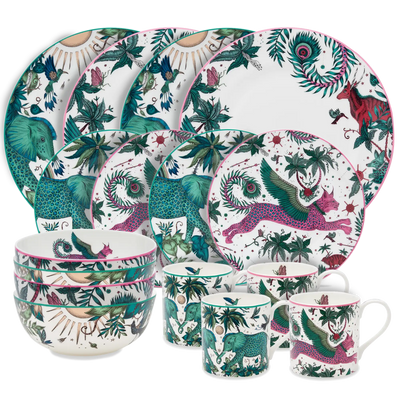 The Safari 16-piece Dining Set – Emma J Shipley